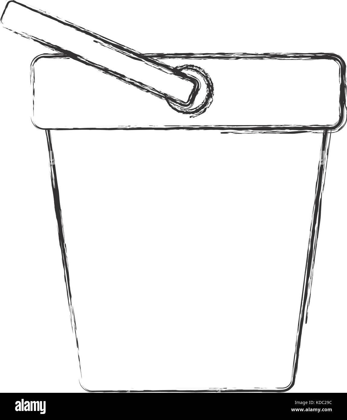 Sand bucket sign vector Black and White Stock Photos & Images - Alamy