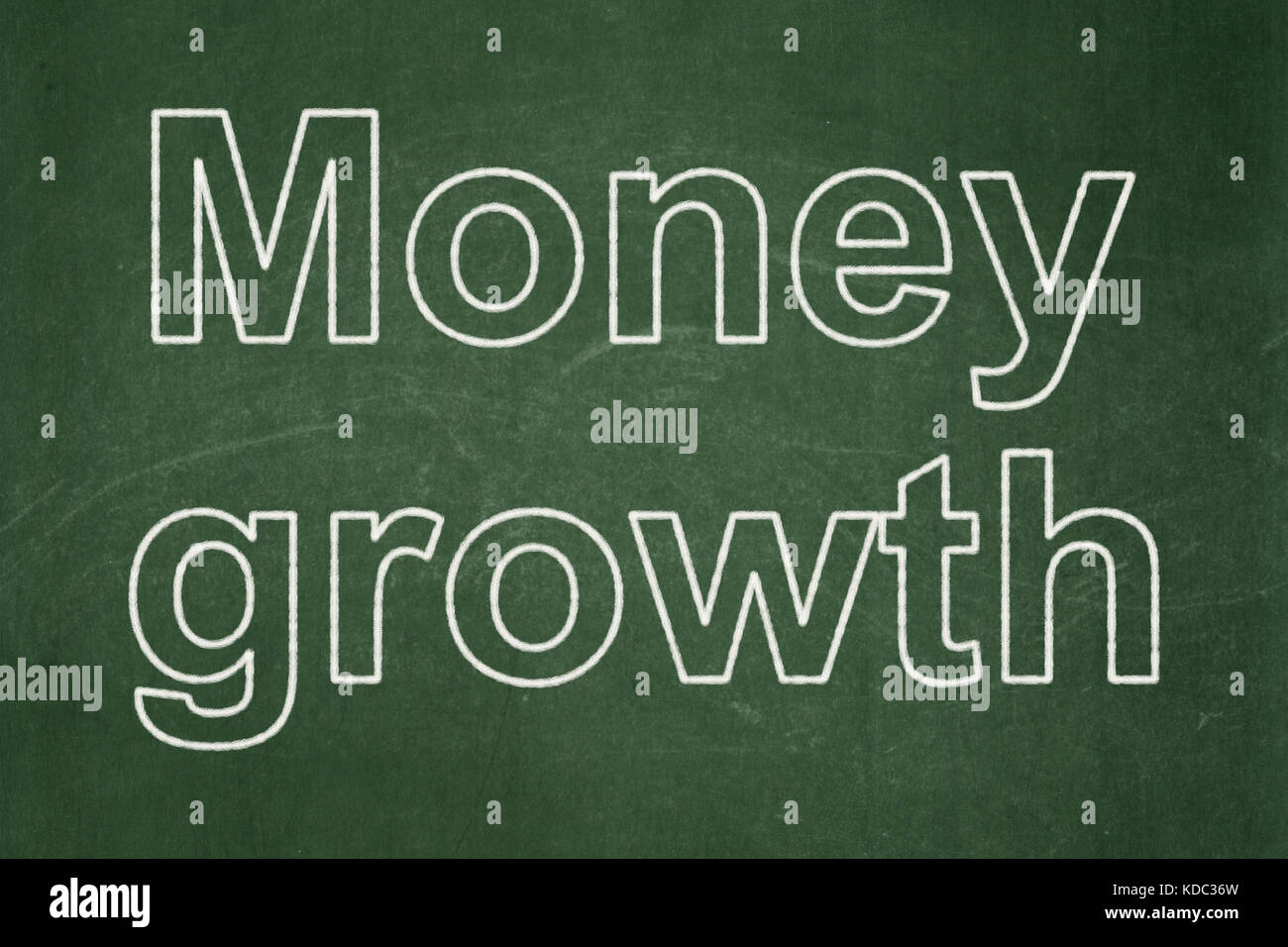 Money concept: Money Growth on chalkboard background Stock Photo - Alamy