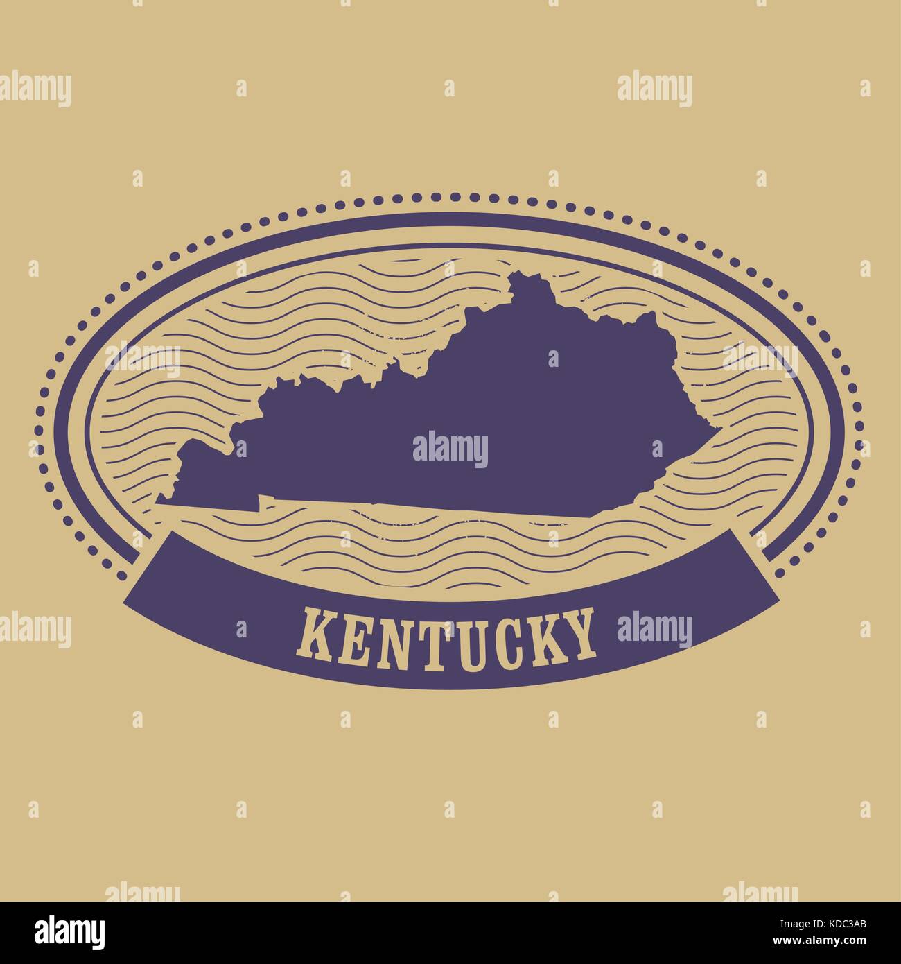 Kentucky state map Stock Vector Images - Alamy