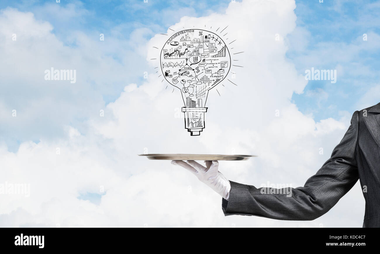 Concept of lightbulb as symbol of new idea Stock Photo - Alamy