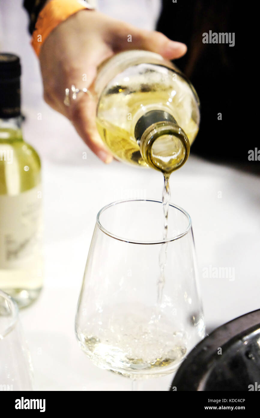 Wine tasting-while wine pulling Stock Photo - Alamy