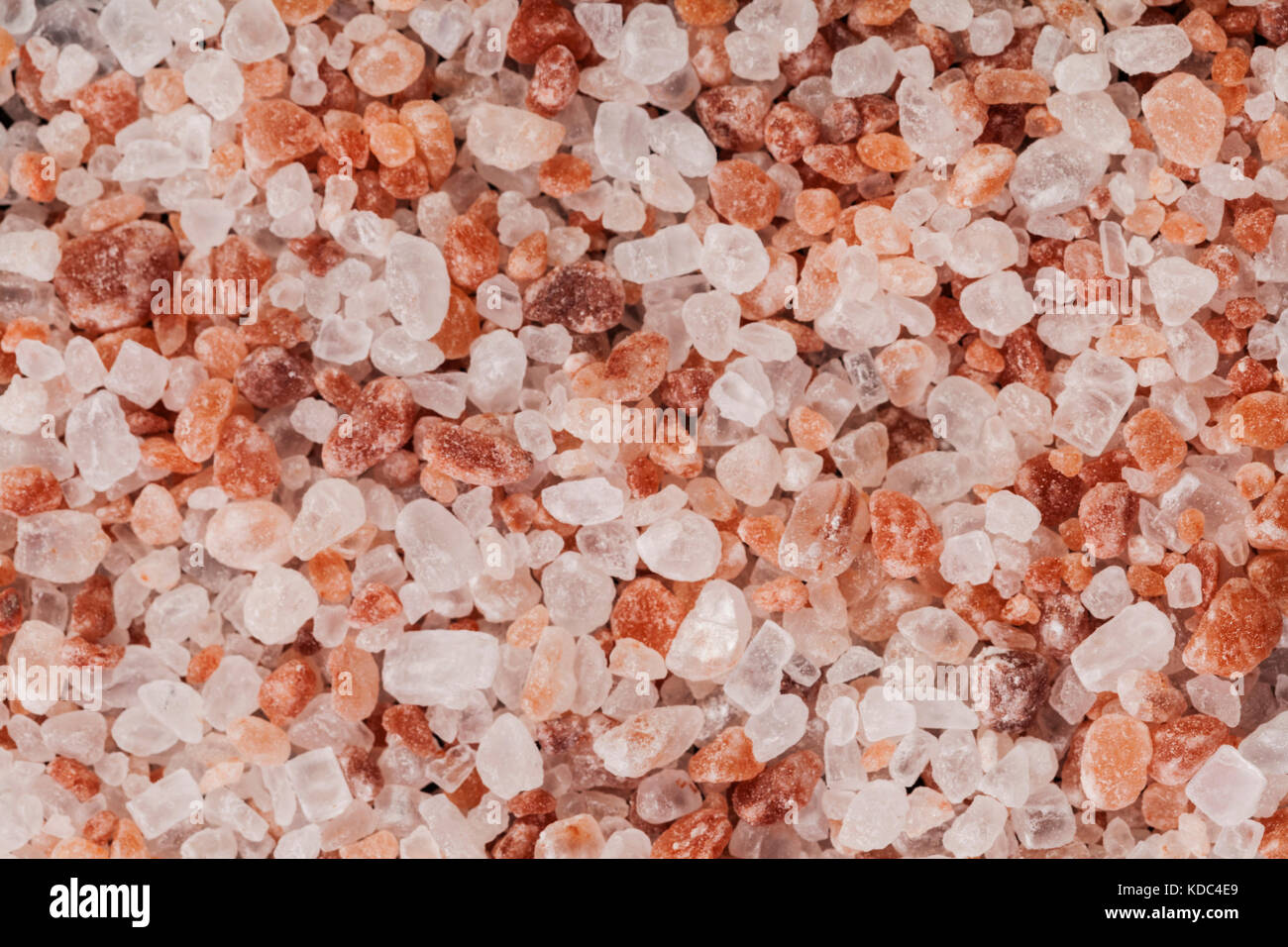 Himalayan Salt Crystals Macro Closeup With White And Colored Salt Stock ...