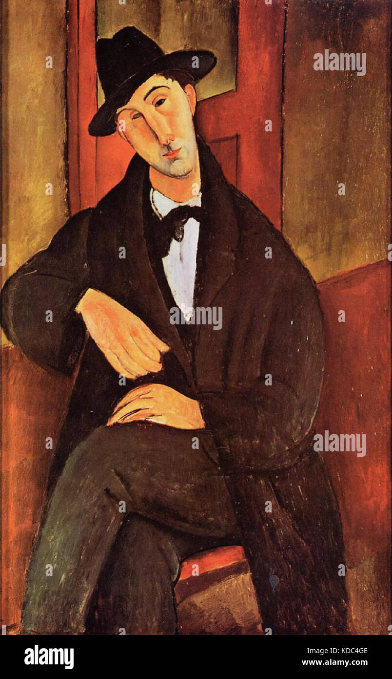 Portrait de Mario Varvogli Modigliani, Amedeo 1919 Stock Photo - Alamy