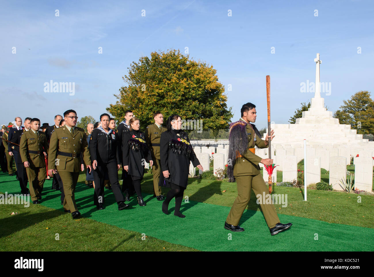 Battle passchendaele takes place tyne cot cemetery hi-res stock ...