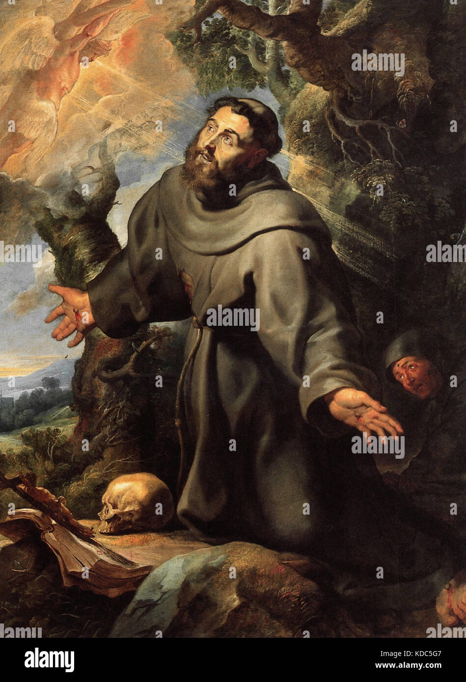 St. Francis receiving the stigmata Peter Paul Rubens - 1615 Stock Photo ...