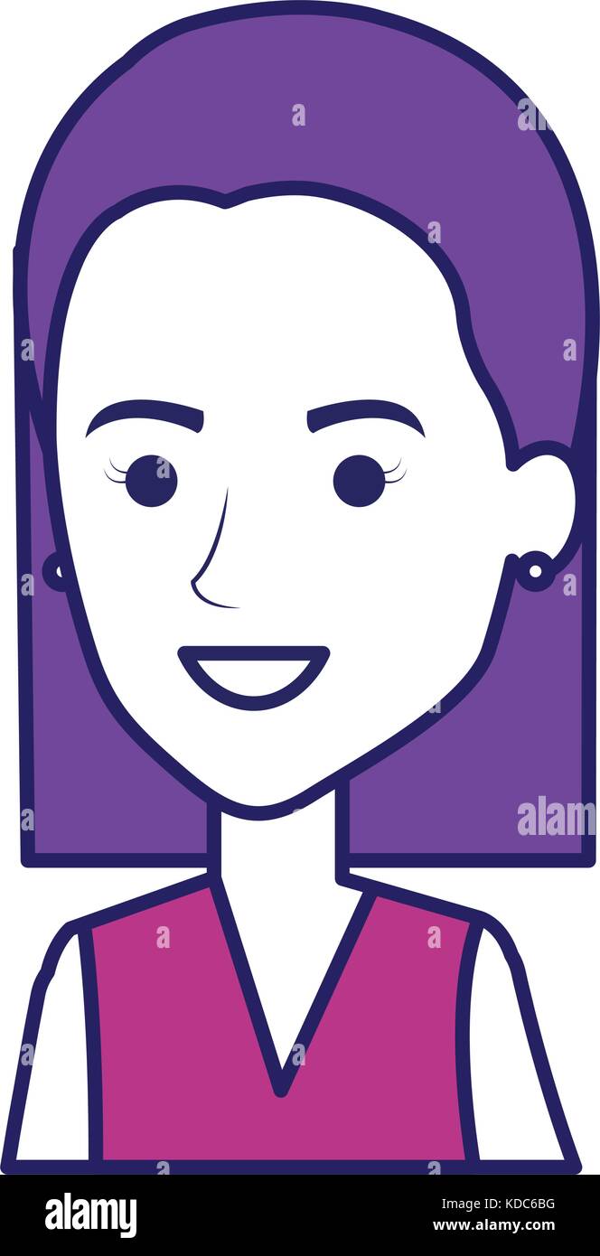 beautiful woman avatar character vector illustration design Stock ...