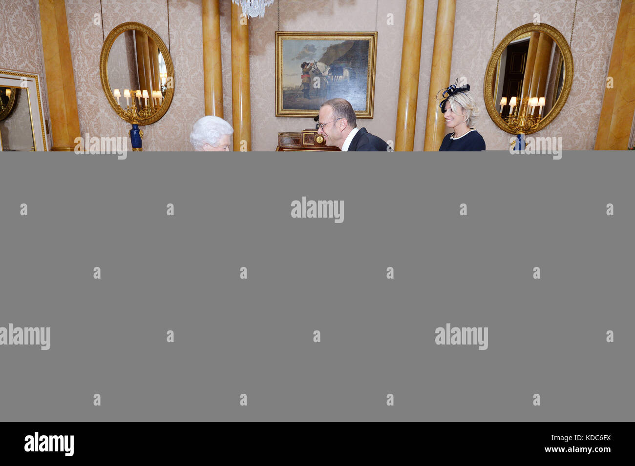 Queen Elizabeth II meets the Ambassador of Belgium Mr Rudolf Huygelen ...