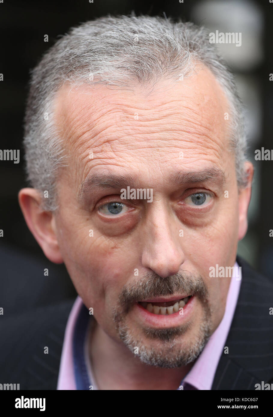 Thomas Ryan outside Leinster House in Dublin after giving evidence at ...