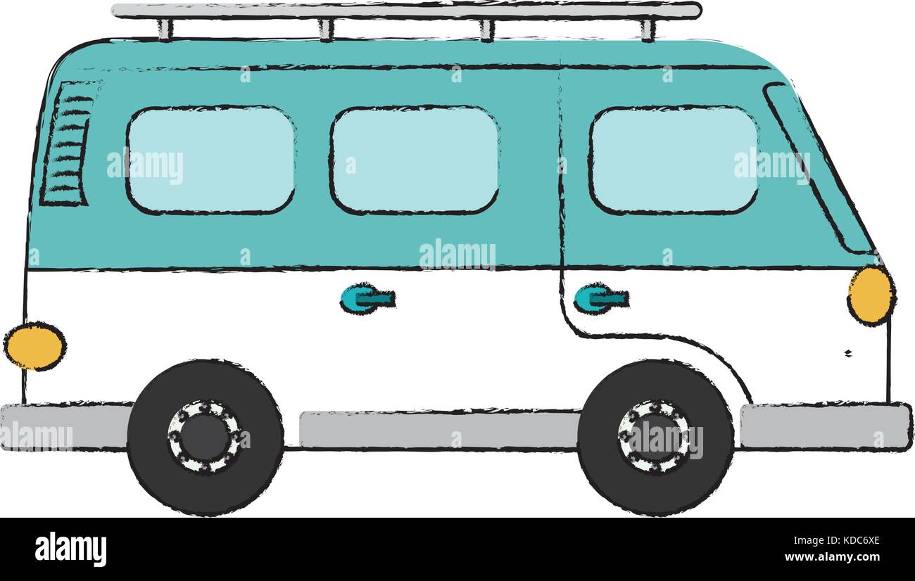 travel van vehicle icon vector illustration design Stock Vector Image ...
