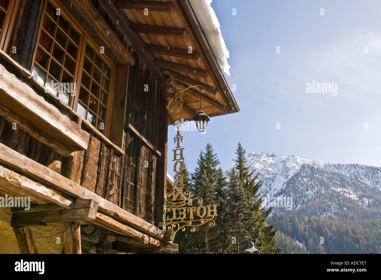 Italy, Aosta Valley, Champoluc Stock Photo - Alamy