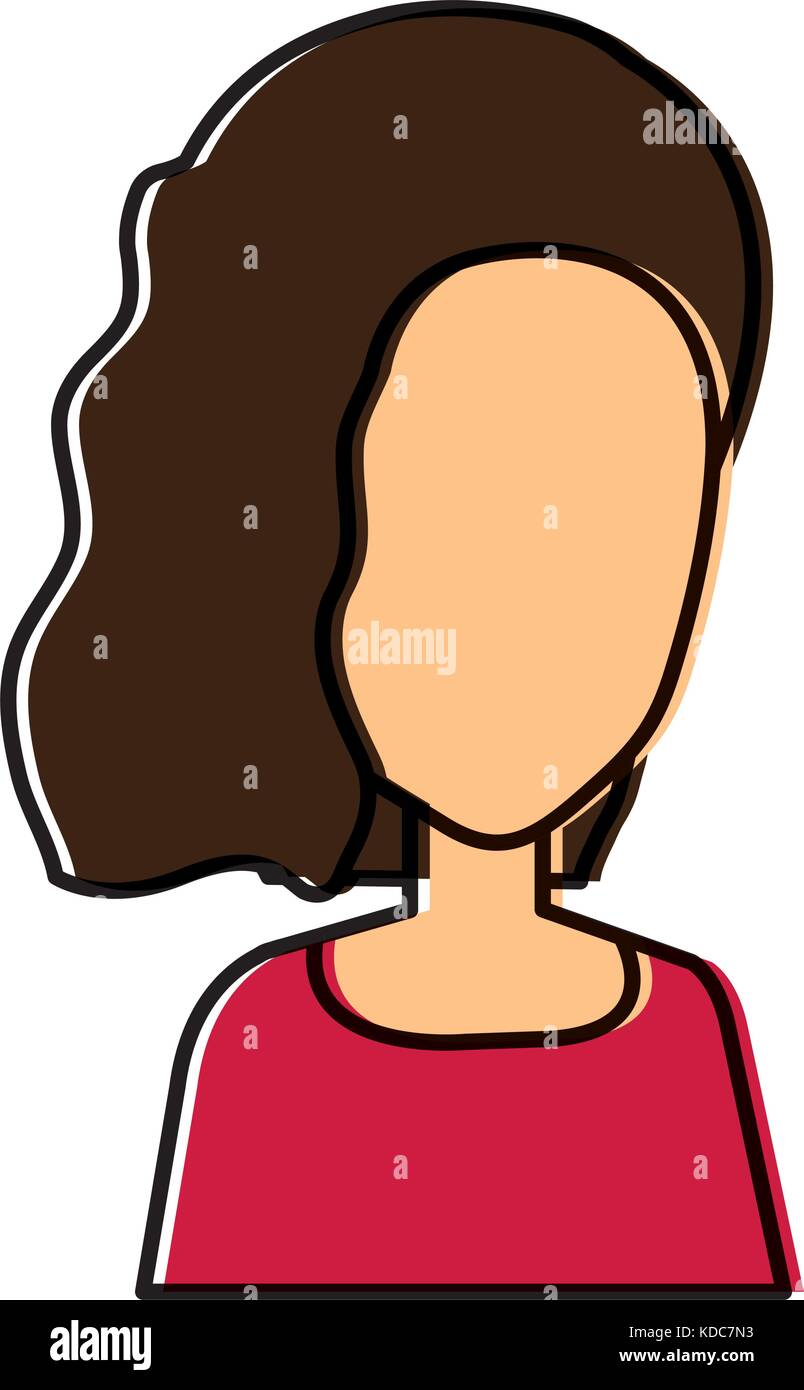 hippie woman avatar character vector illustration design Stock Vector ...