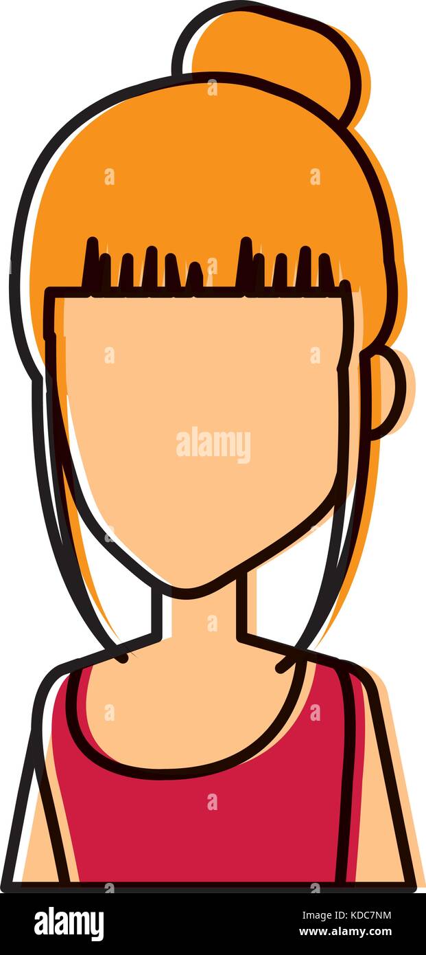 hippie woman avatar character vector illustration design Stock Vector ...