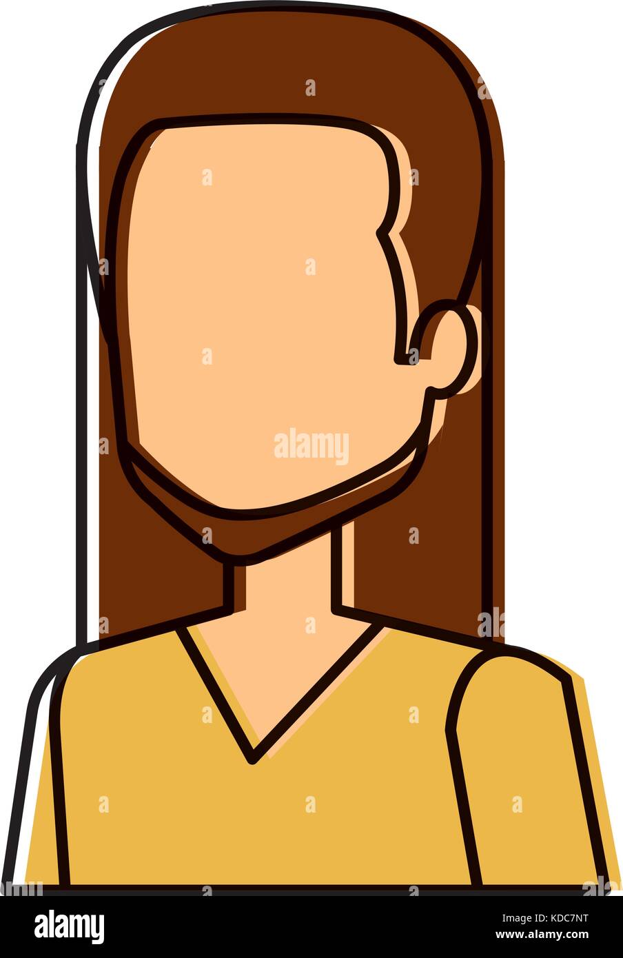 hippie man avatar character vector illustration design Stock Vector ...