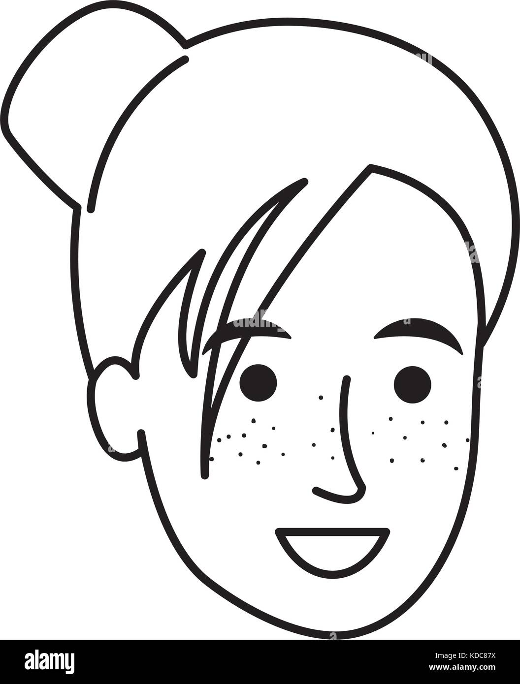 beautiful woman head avatar character Stock Vector Image & Art - Alamy