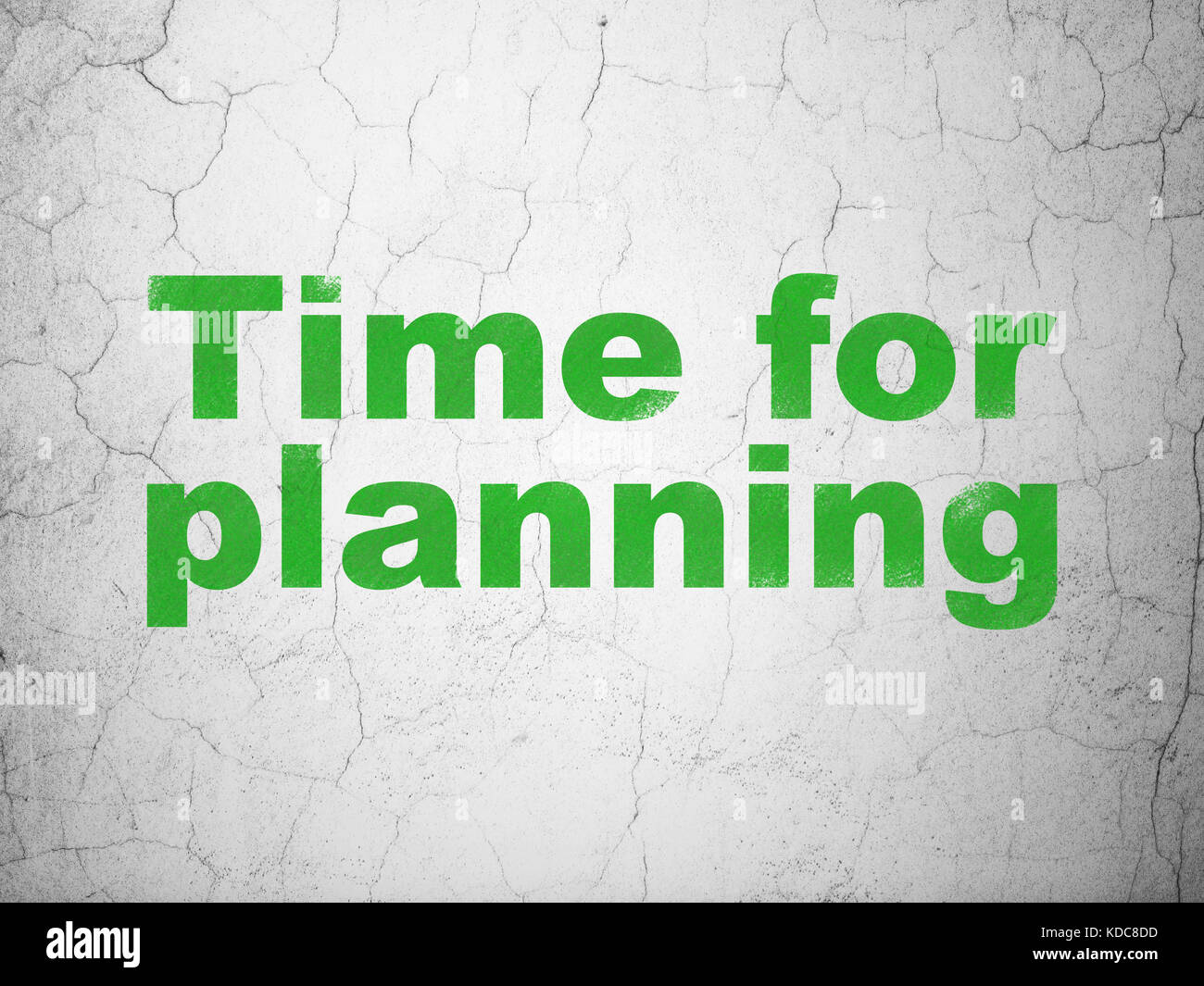 Timeline concept: Time for Planning on wall background Stock Photo - Alamy