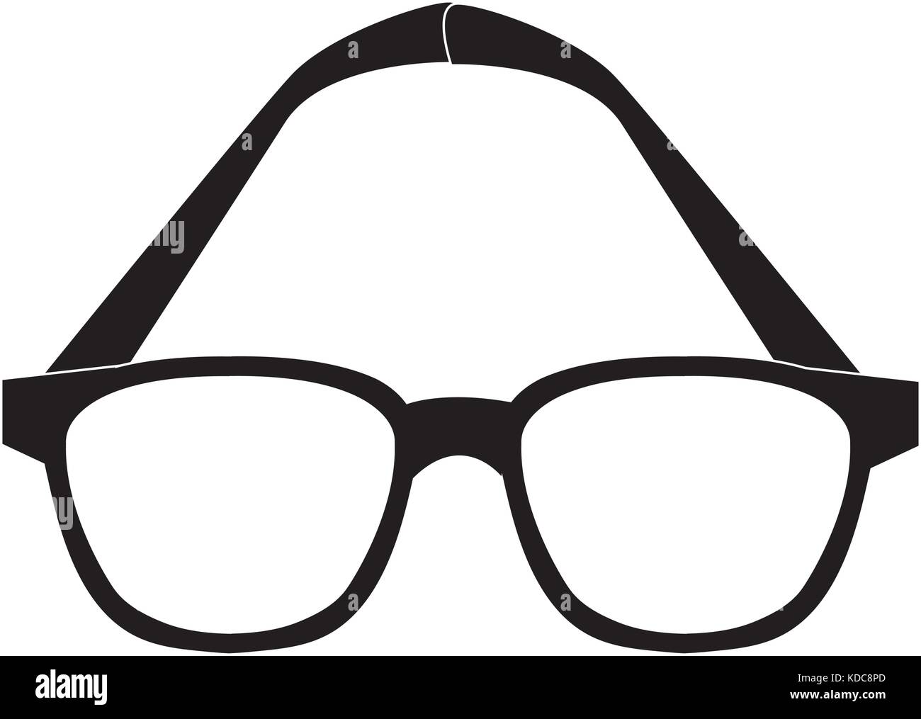 Wear eyeglasses horizontal Stock Vector Images - Alamy