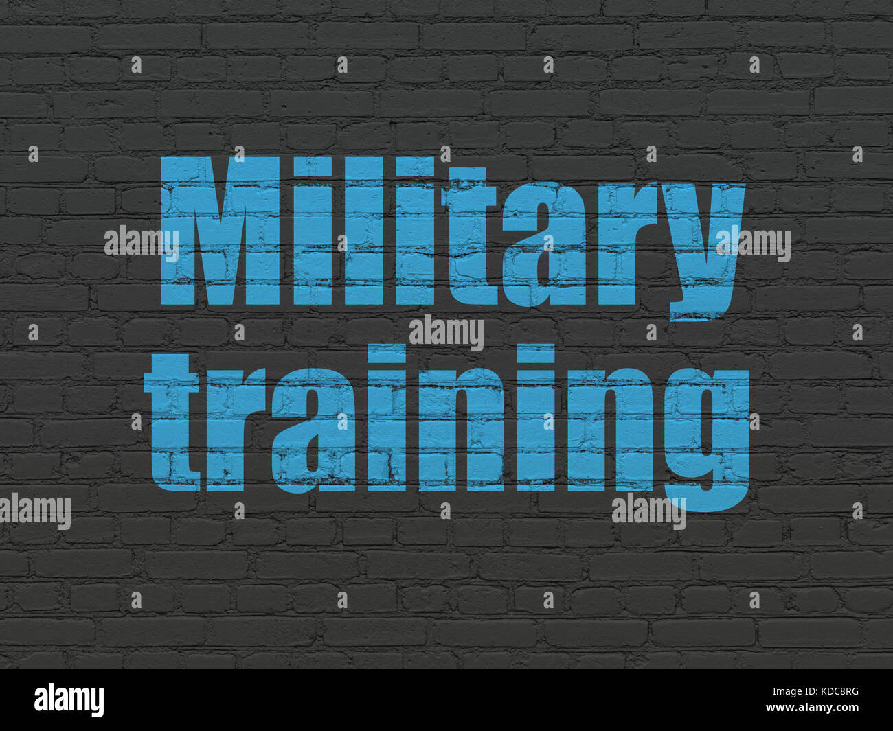 Education concept: Military Training on wall background Stock Photo - Alamy