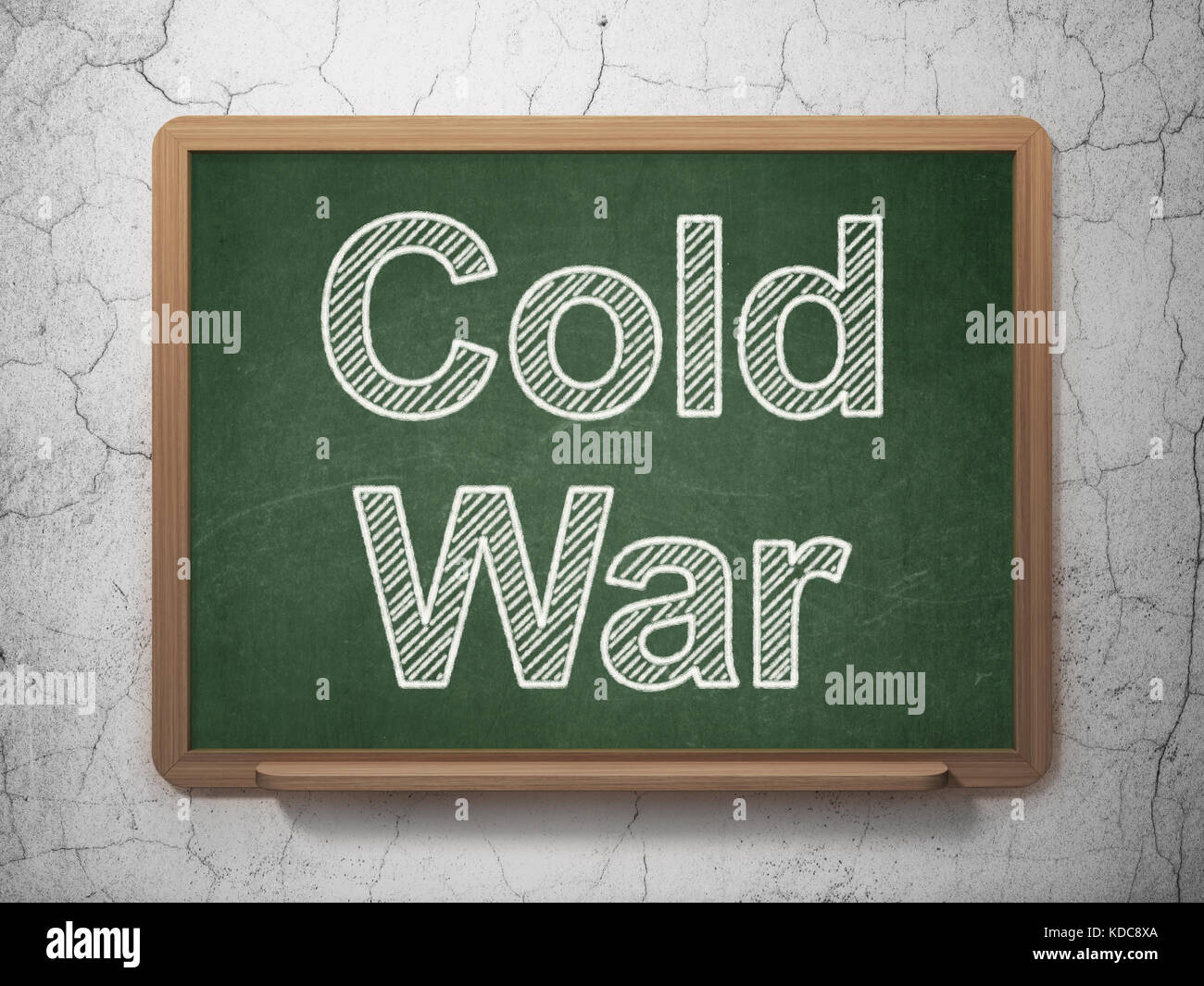 Political concept: Cold War on chalkboard background Stock Photo - Alamy