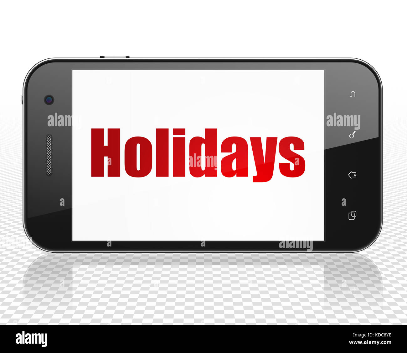 Holiday concept: Smartphone with Holidays on display Stock Photo - Alamy