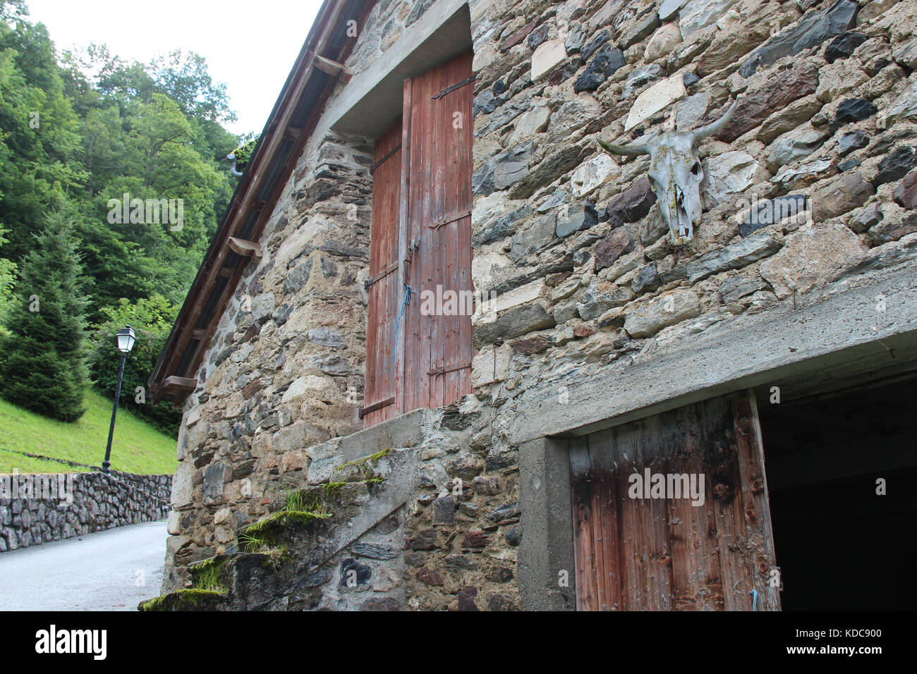 houses in Aas (France Stock Photo - Alamy
