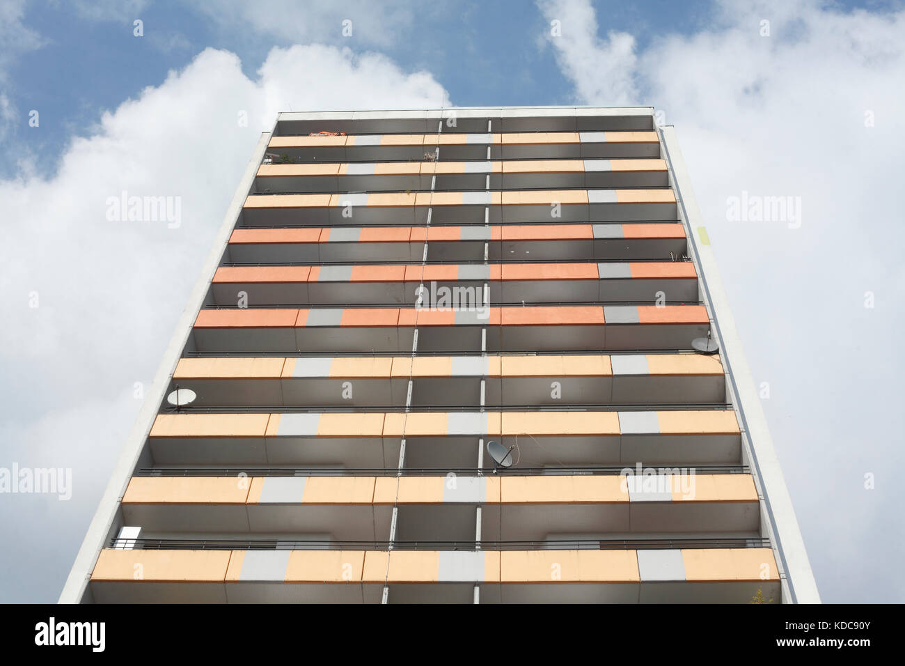 Block of Flats, balconies Stock Photo - Alamy