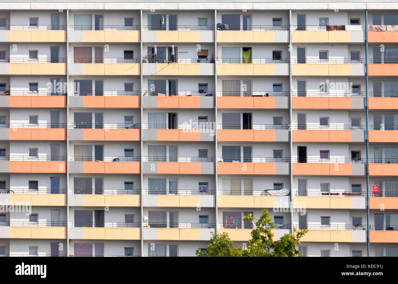 Block of Flats, balconies Stock Photo - Alamy