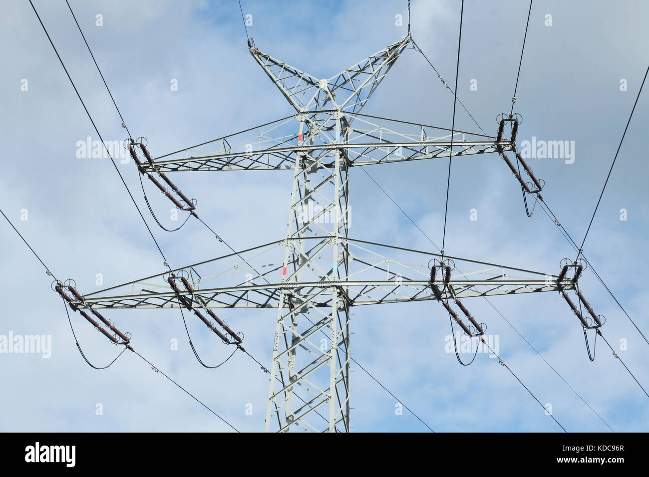 Electricity pylon or tower, Power Line Stock Photo - Alamy