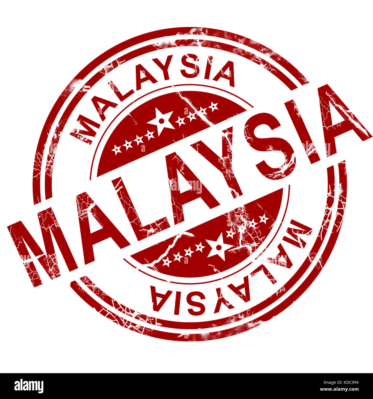 Red Malaysia stamp with white background, 3D rendering Stock Photo - Alamy
