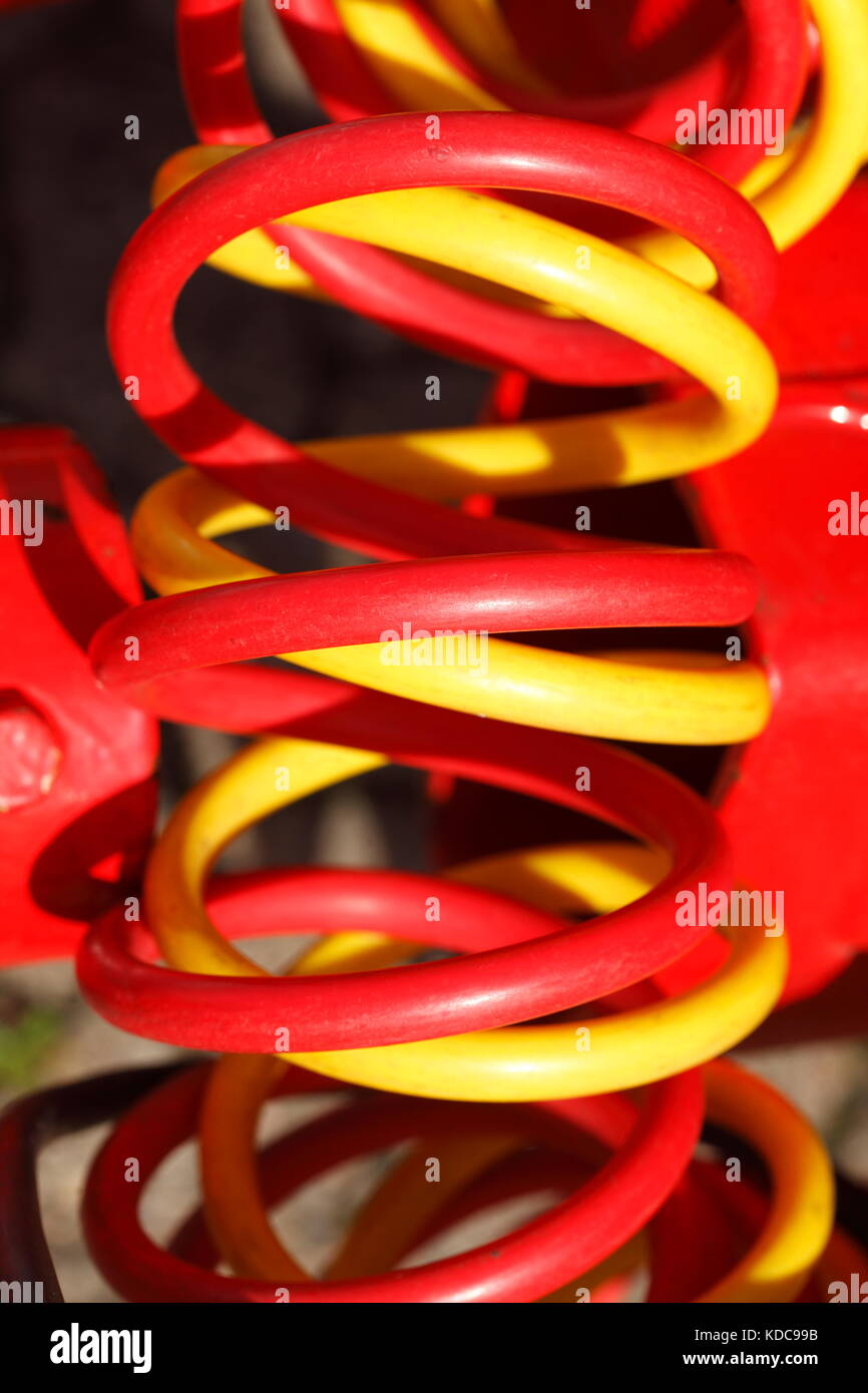 colorful red and yellow electric cables Stock Photo - Alamy