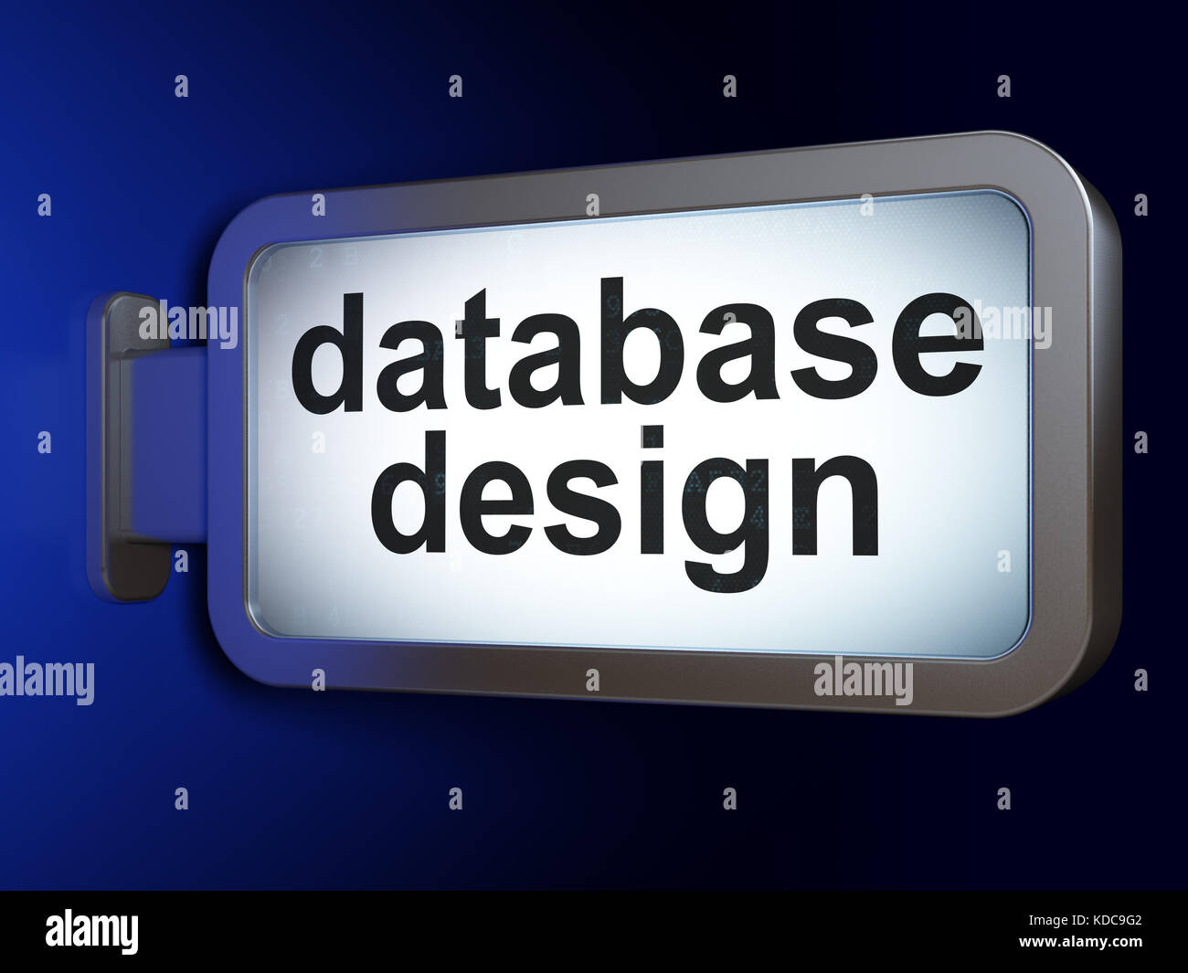 Database concept: Database Design on billboard background Stock Photo ...