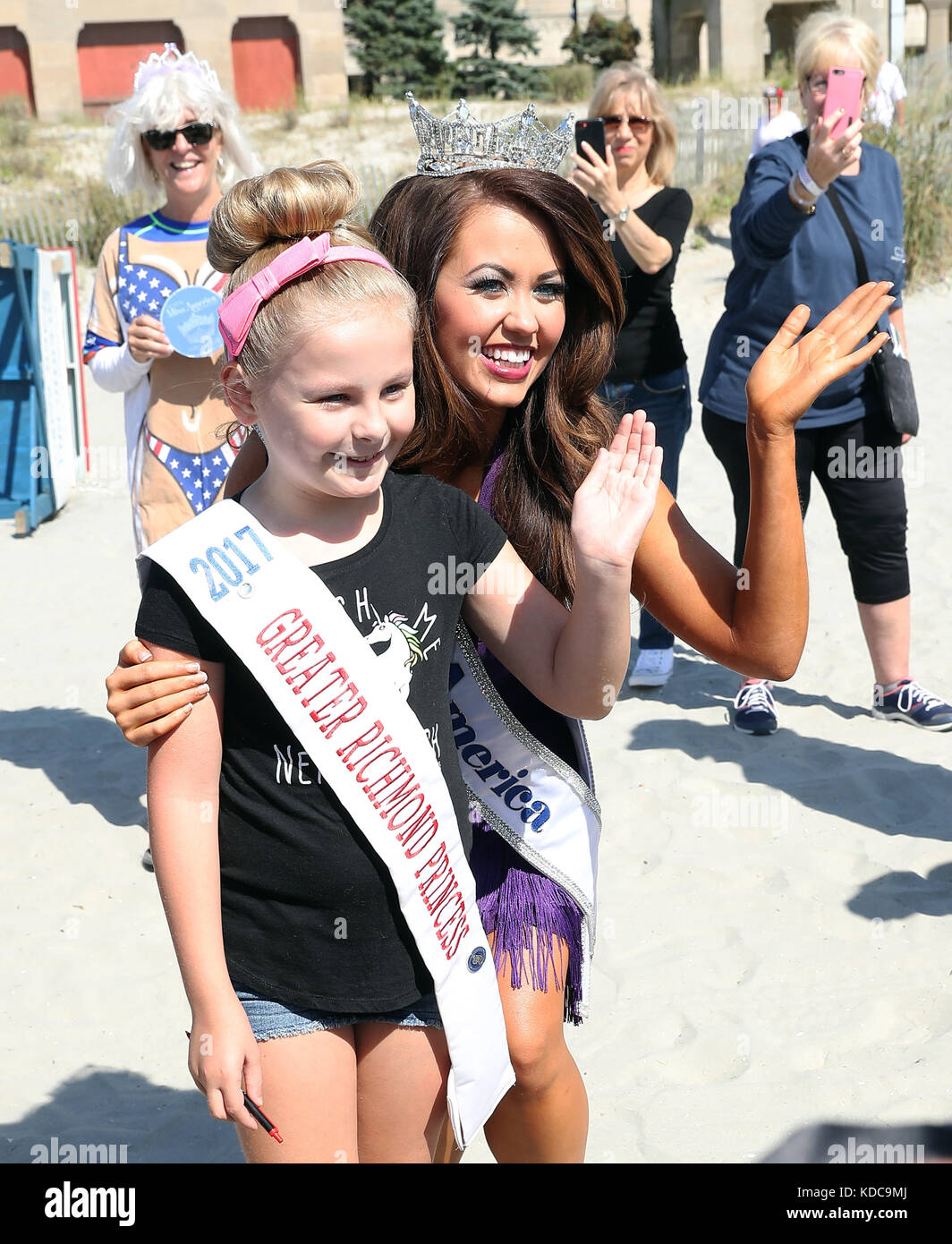 Miss America 2018, Cara Mund during a Beach photocall on The Boardwalk ...