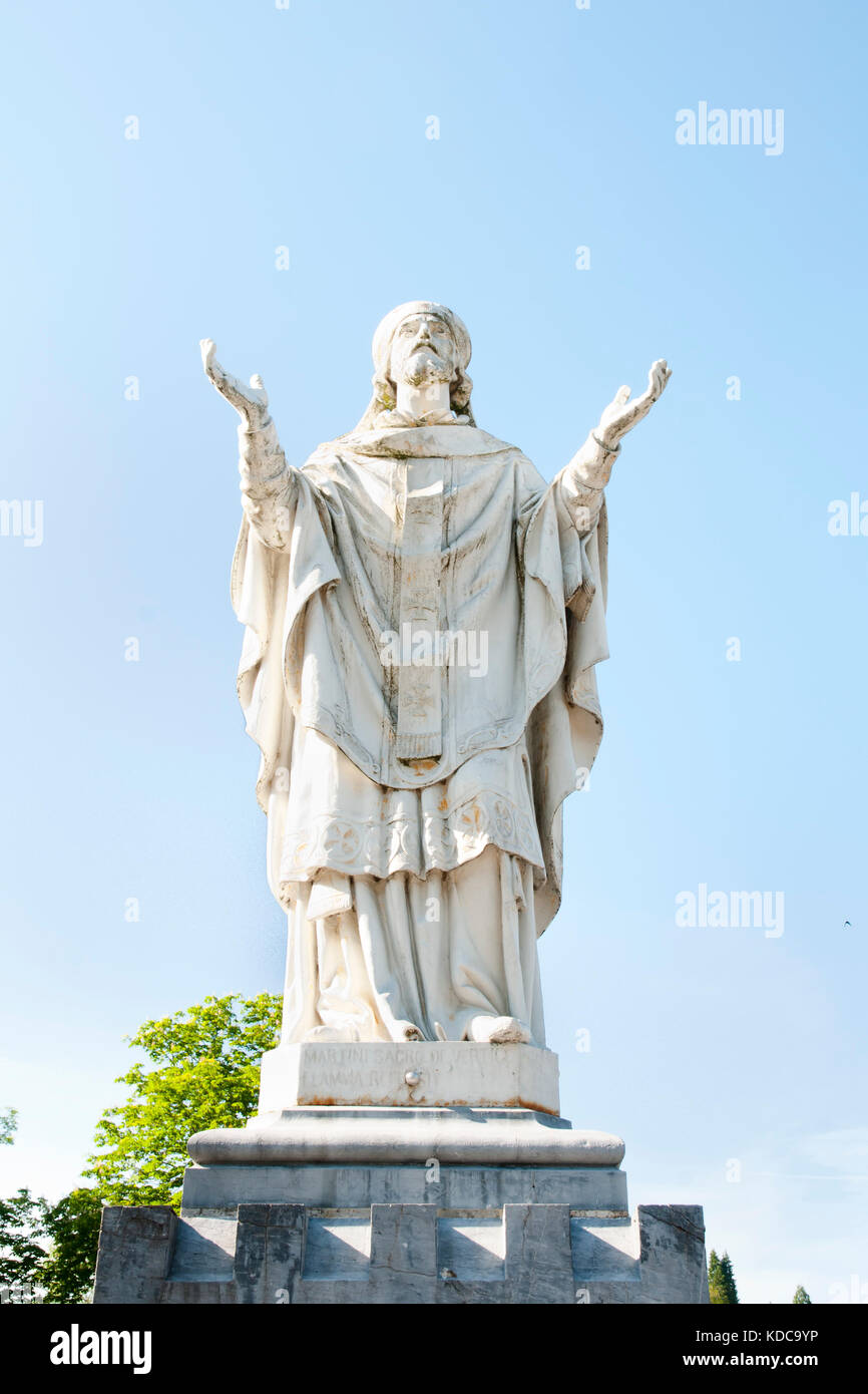 Saint Martin Statue - Lourdes - France Stock Photo - Alamy
