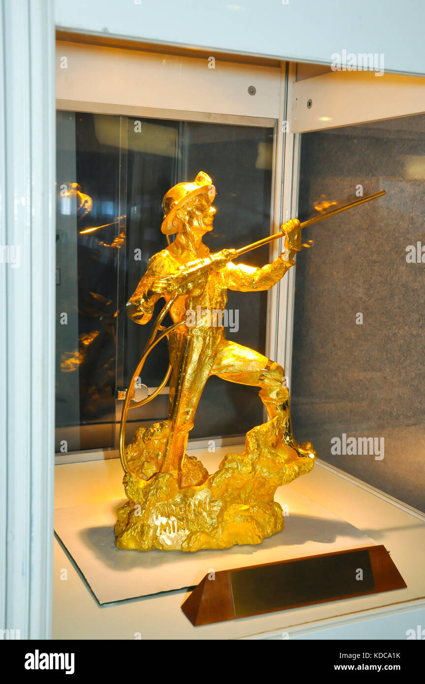 Gold miner statue hi-res stock photography and images - Alamy