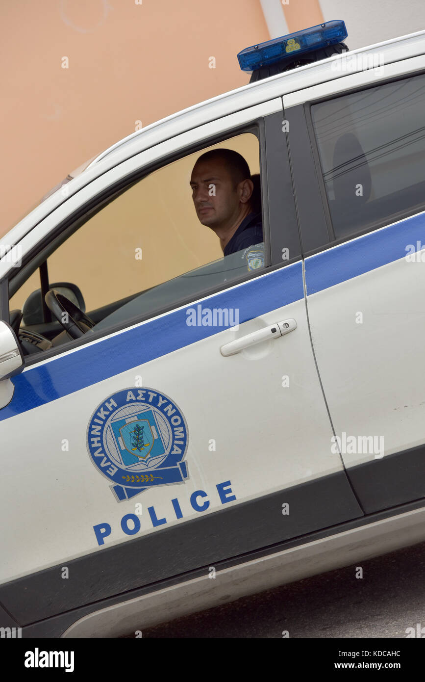 Greek police vehicles hi-res stock photography and images - Alamy