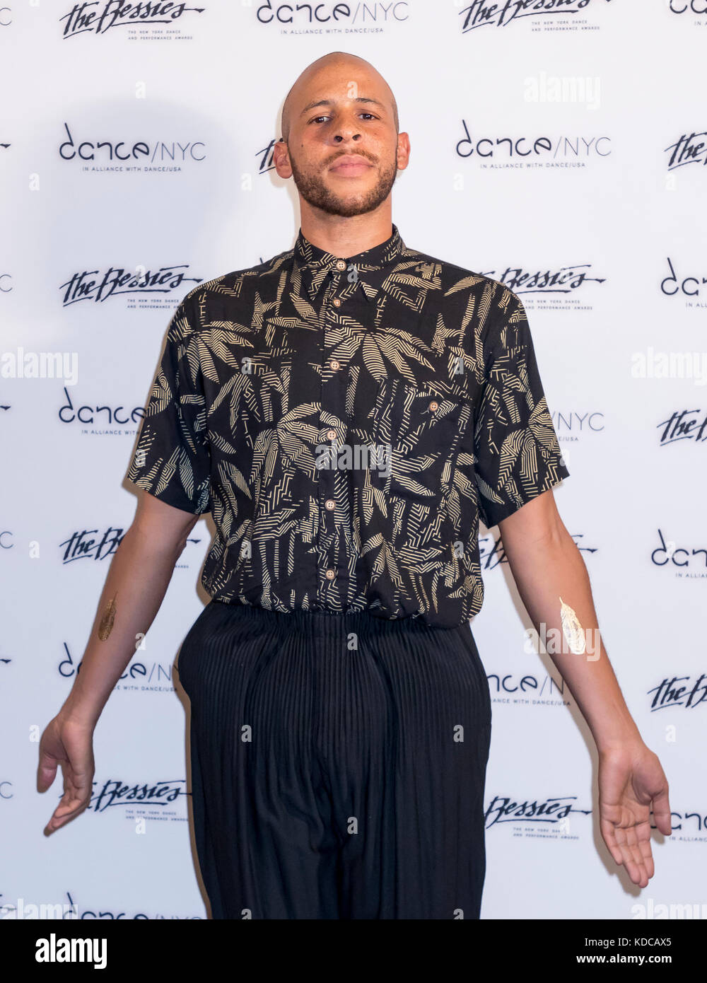 New York, NY, USA - October 9, 2017: Bessie Award Nominee Will Rawls ...