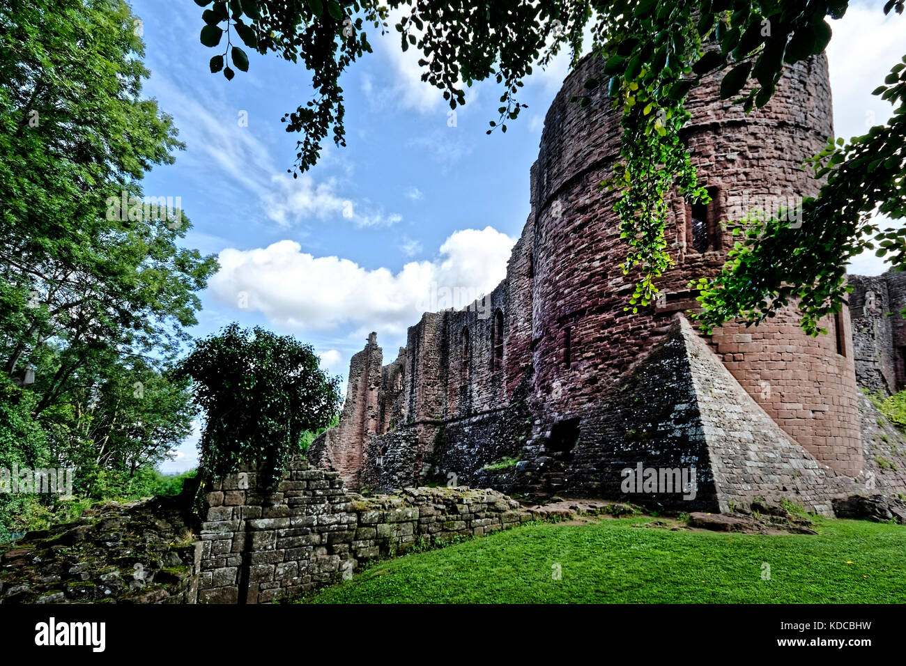 Goodrich Castle is a Norman medieval castle to the north of Goodrich village, Herefordshire ...