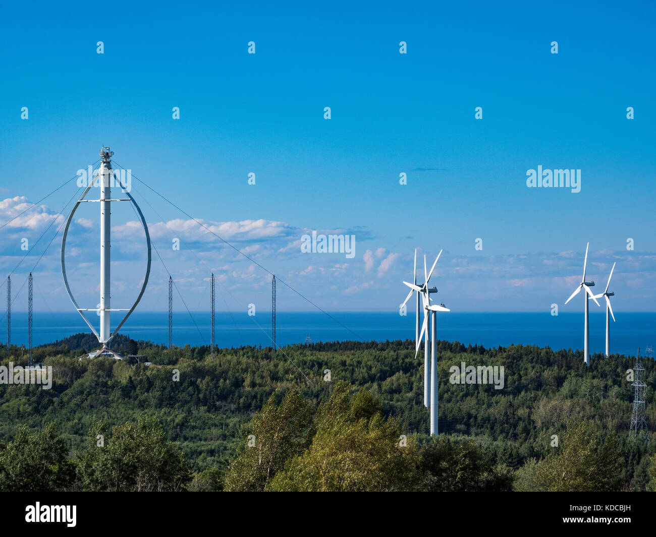 Le Nordais Windmill Park generation station and Eole, world's tallest ...