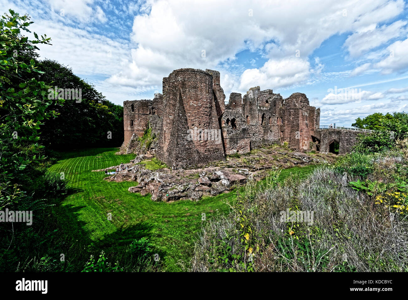 Goodrich Castle is a Norman medieval castle to the north of Goodrich village, Herefordshire ...