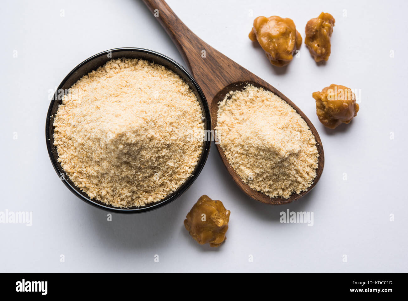 Asafoetida cake and powder or Hing or Heeng which is an important ...