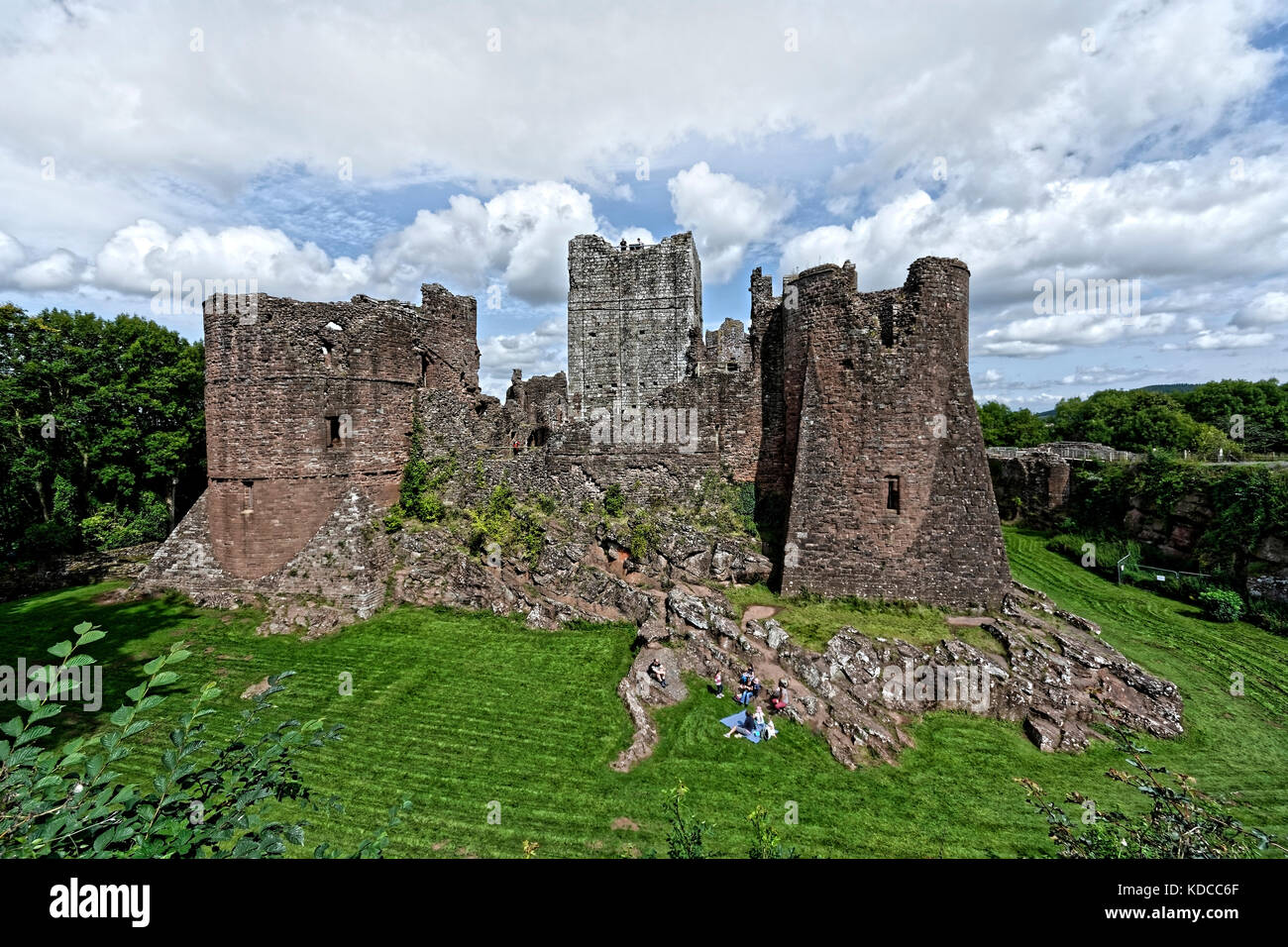 Goodrich Castle is a Norman medieval castle to the north of Goodrich village, Herefordshire ...