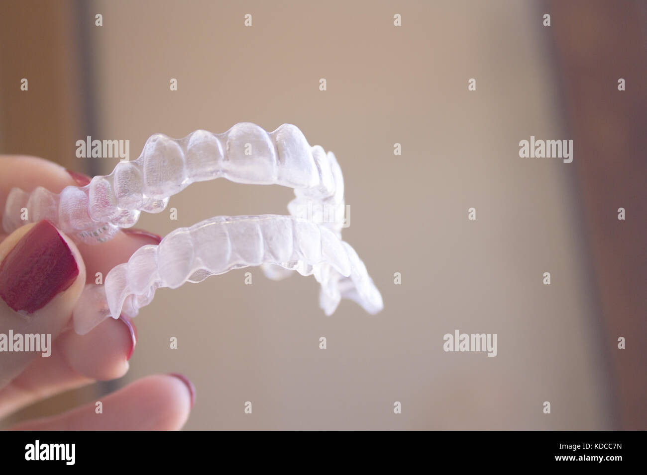 Dental retainer for correction and alignment Stock Photo - Alamy