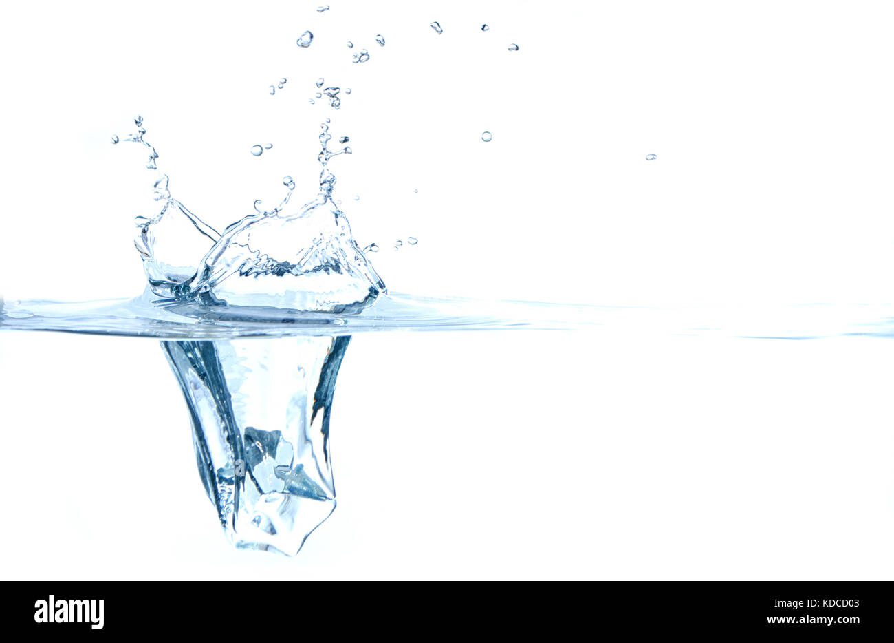 Isolated Water Splash with White Background Stock Photo - Alamy
