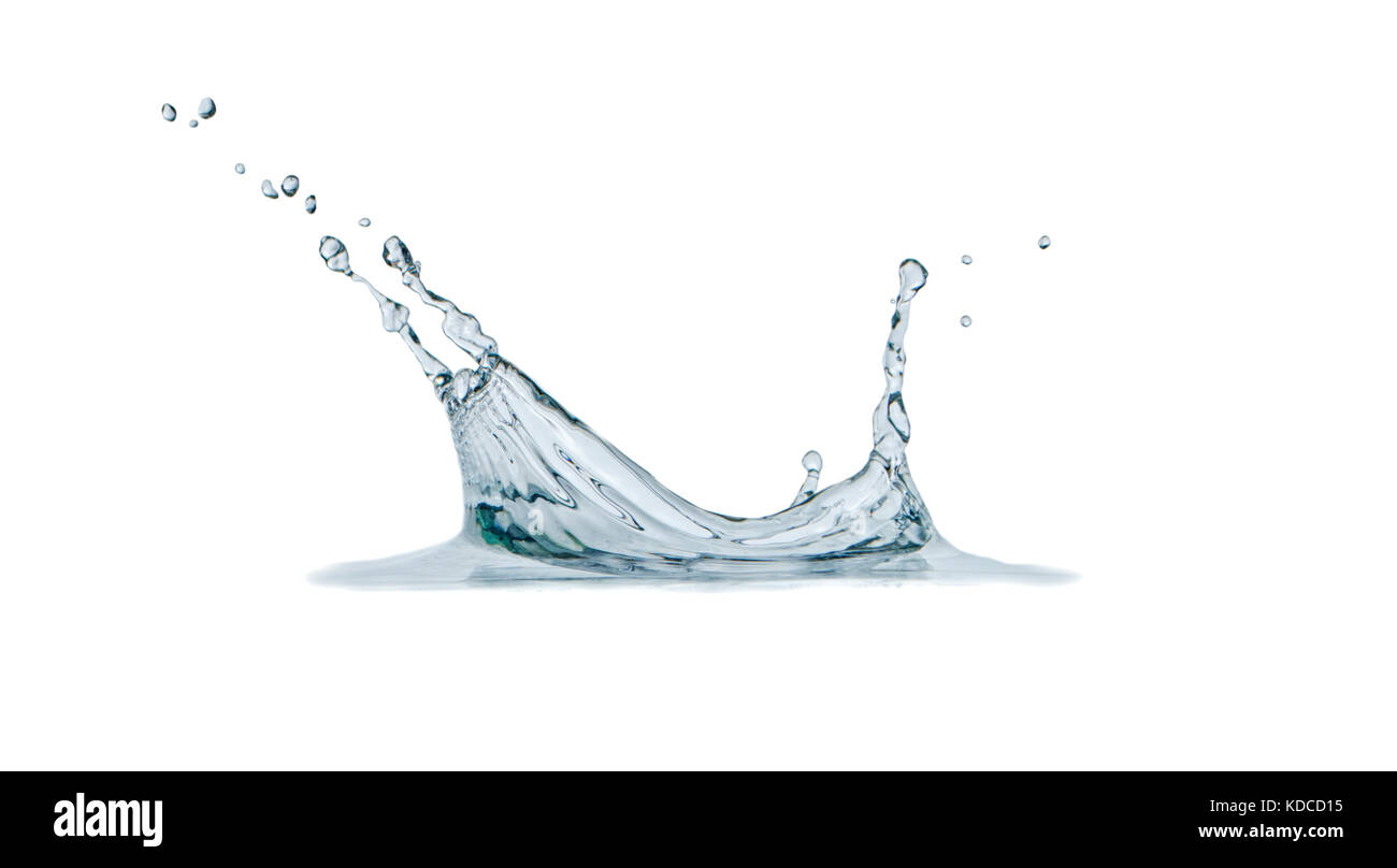 Isolated Water Splash with White Background Stock Photo - Alamy