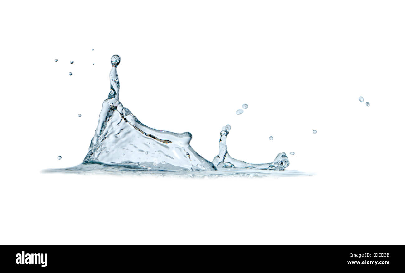 Isolated Water Splash with White Background Stock Photo - Alamy