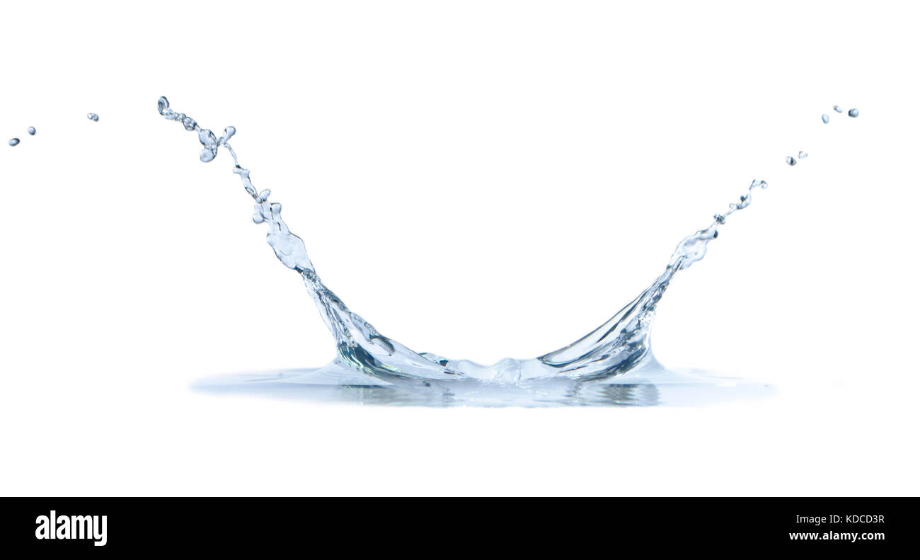 Isolated Water Splash on White Background Stock Photo - Alamy