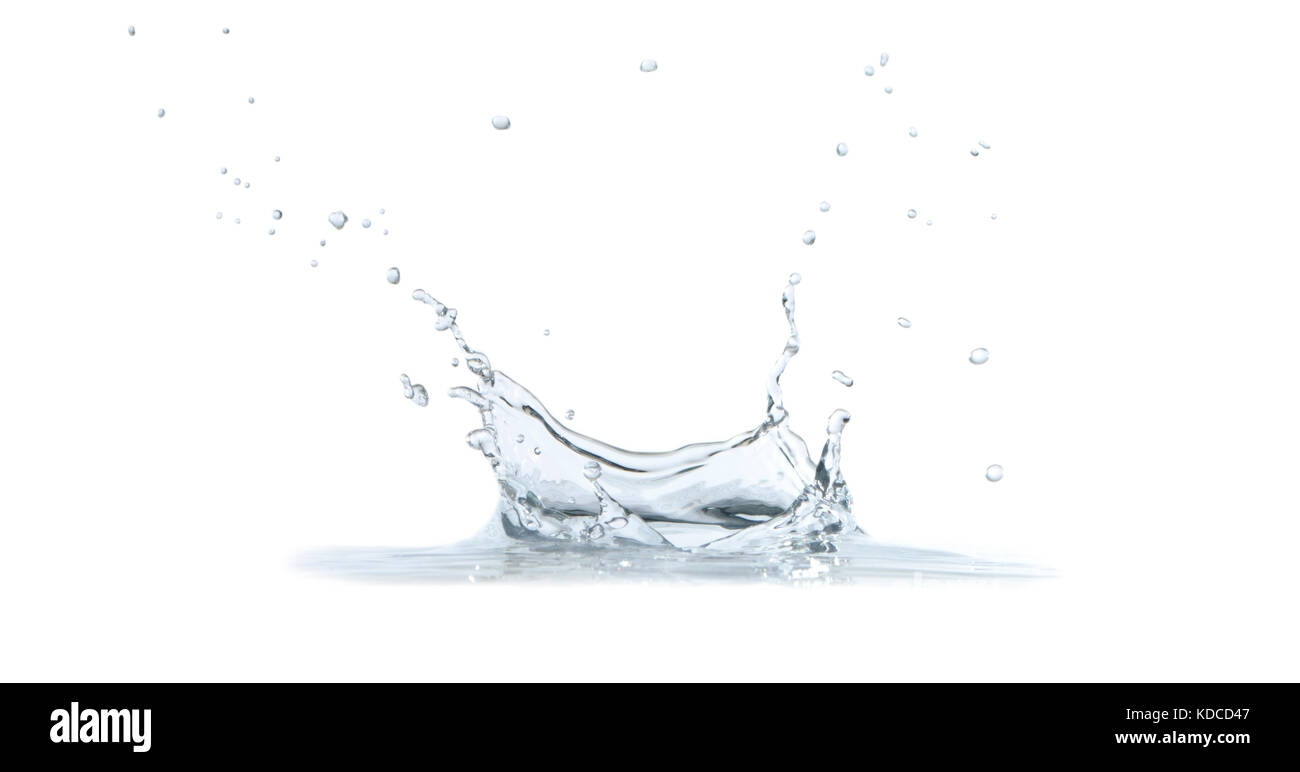 Isolated Water Splash on White Background Stock Photo - Alamy