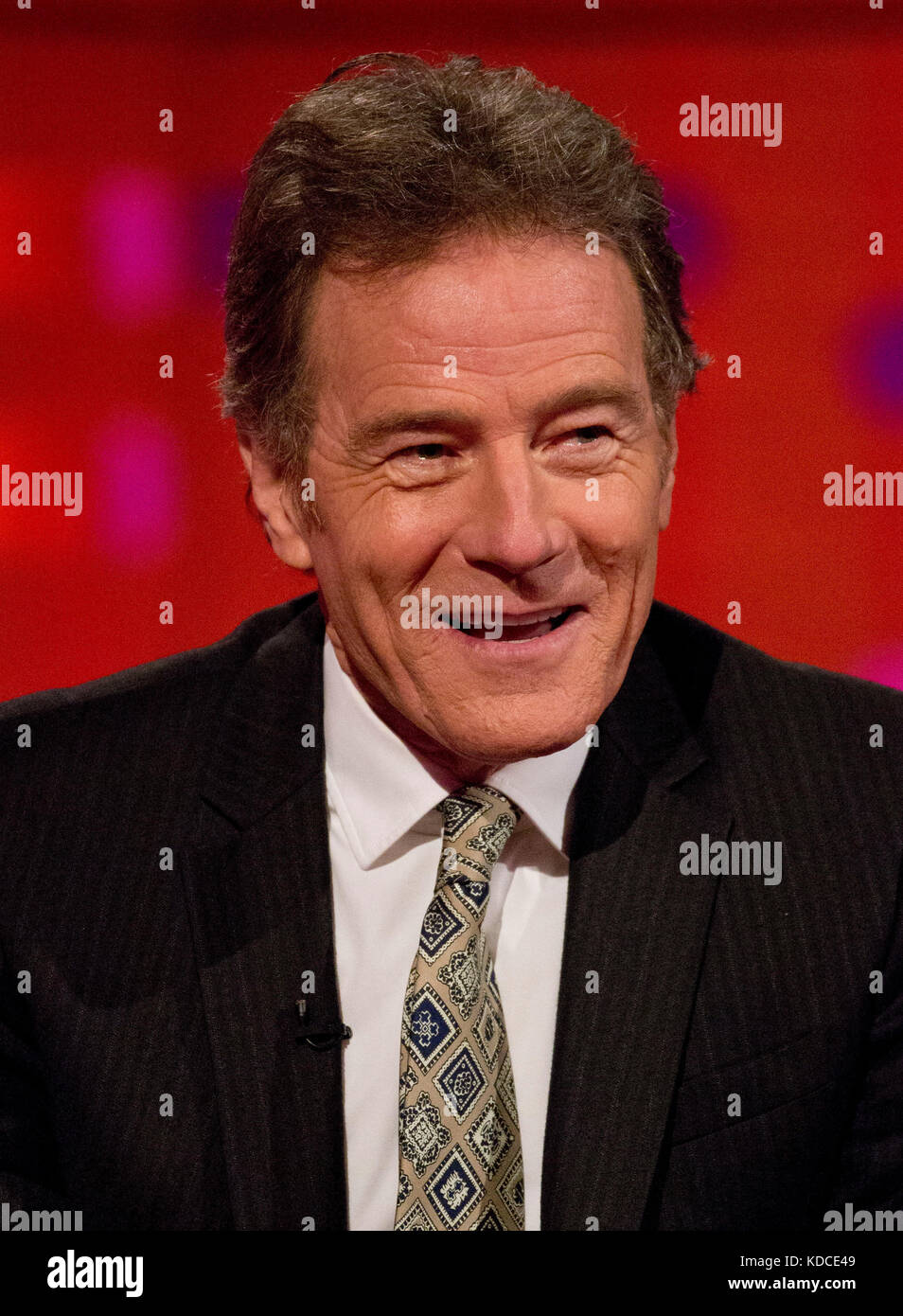 Bryan Cranston during filming of the Graham Norton Show at the London ...