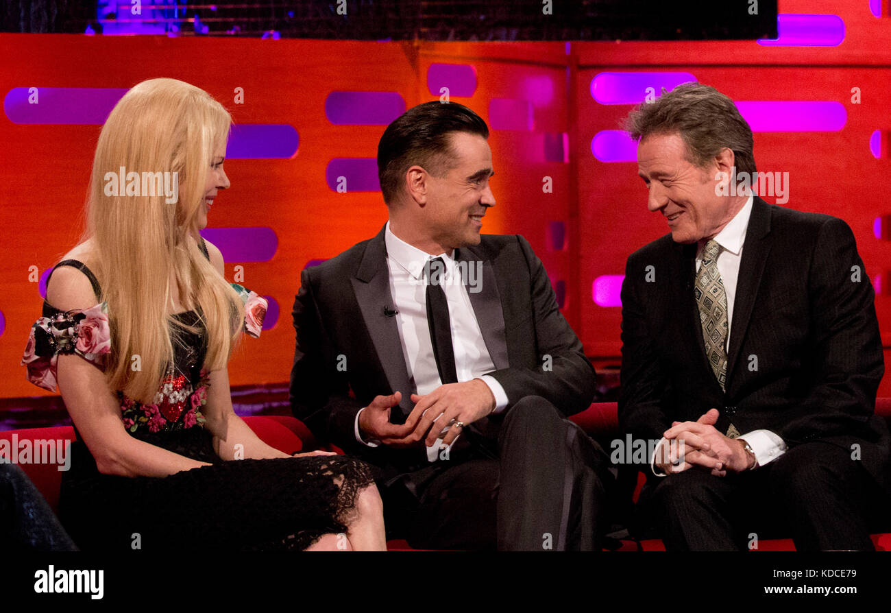 (left to right) Nicole Kidman, Colin Farrell, and Bryan Cranston during ...