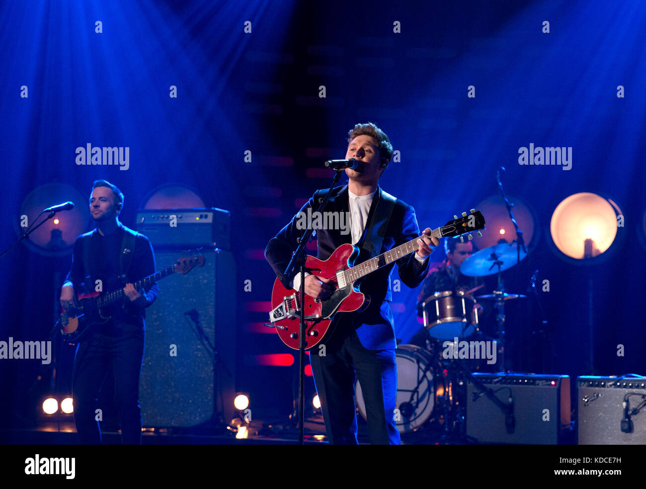 Niall Horan performing during filming of the Graham Norton Show at the ...