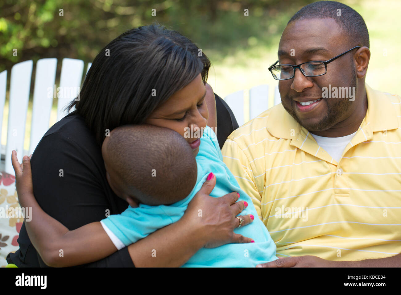 Three generations. Mother with her son and grandson Stock Photo - Alamy